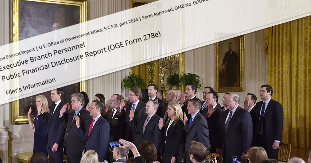 Here Are the Financial Disclosures of Hundreds of Officials Trump Has ...